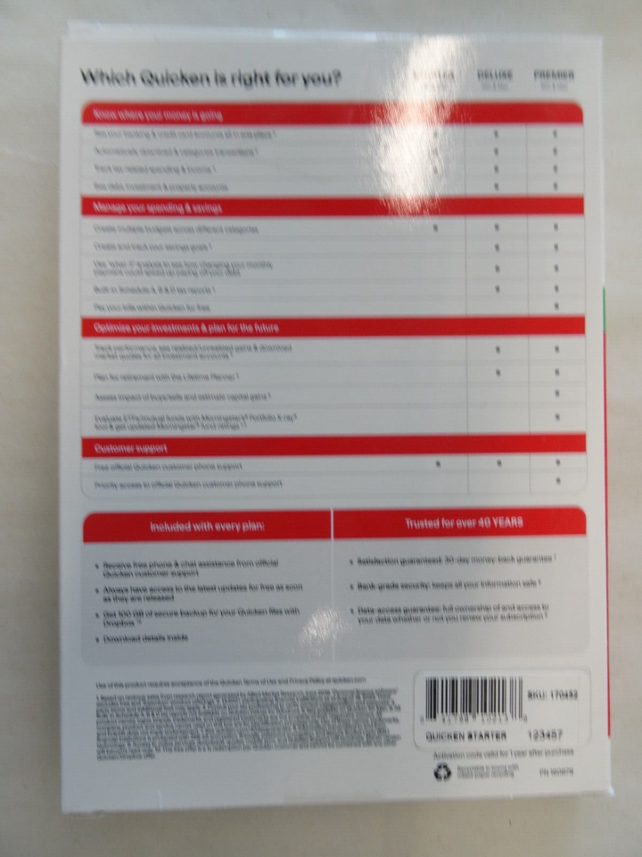 Quicken Classic Starter Personal Finance Software, 1-Year Subscription ...