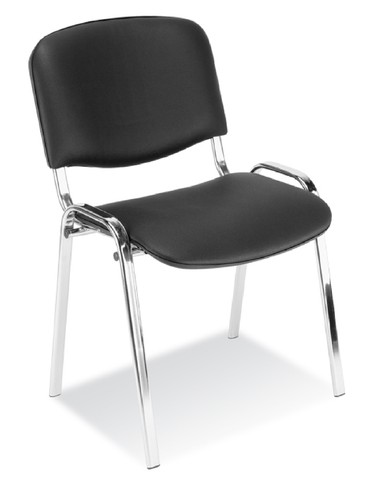 Iso Stackable Vinyl Meeting Conference Chair - wipeable, choice of 28 ...