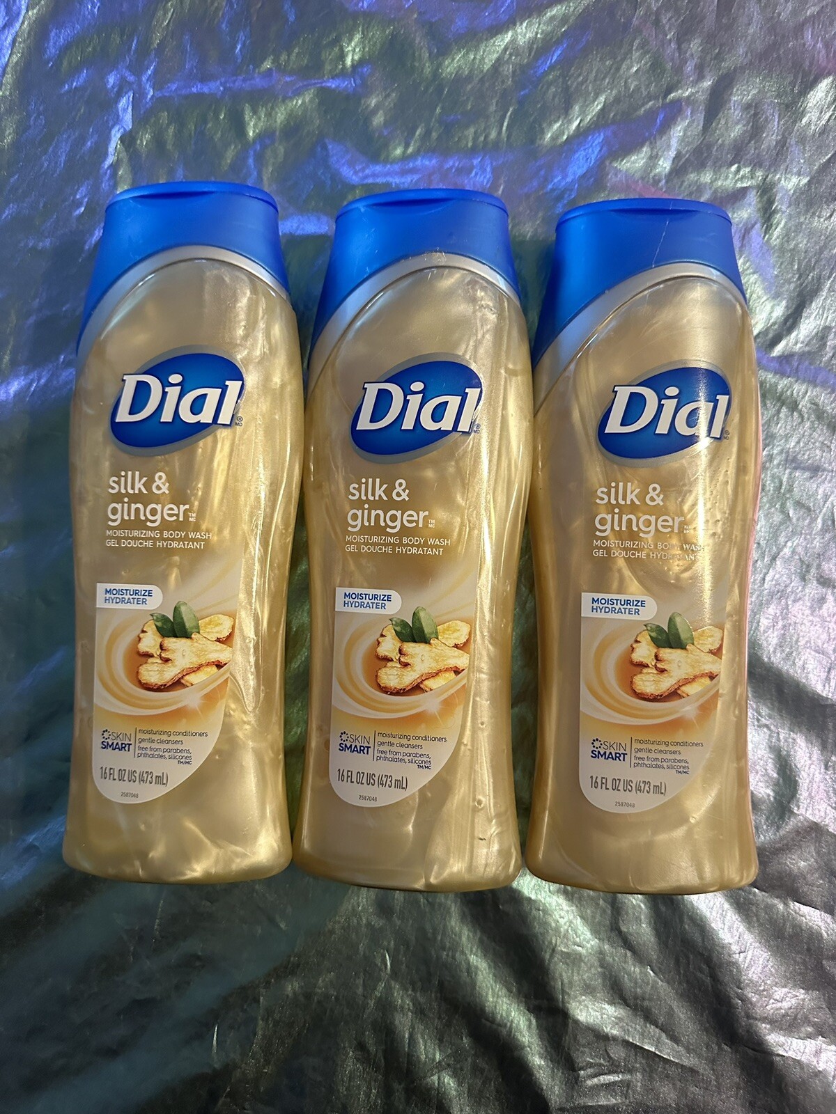 Lot Of 3 Dial Silk & Ginger Body Wash | eBay