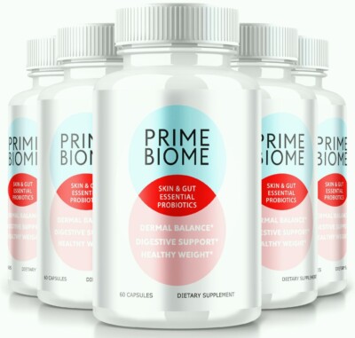 (5 Pack) Prime Biome Gut Health Pills Support Digestive Wellness & Skin ...