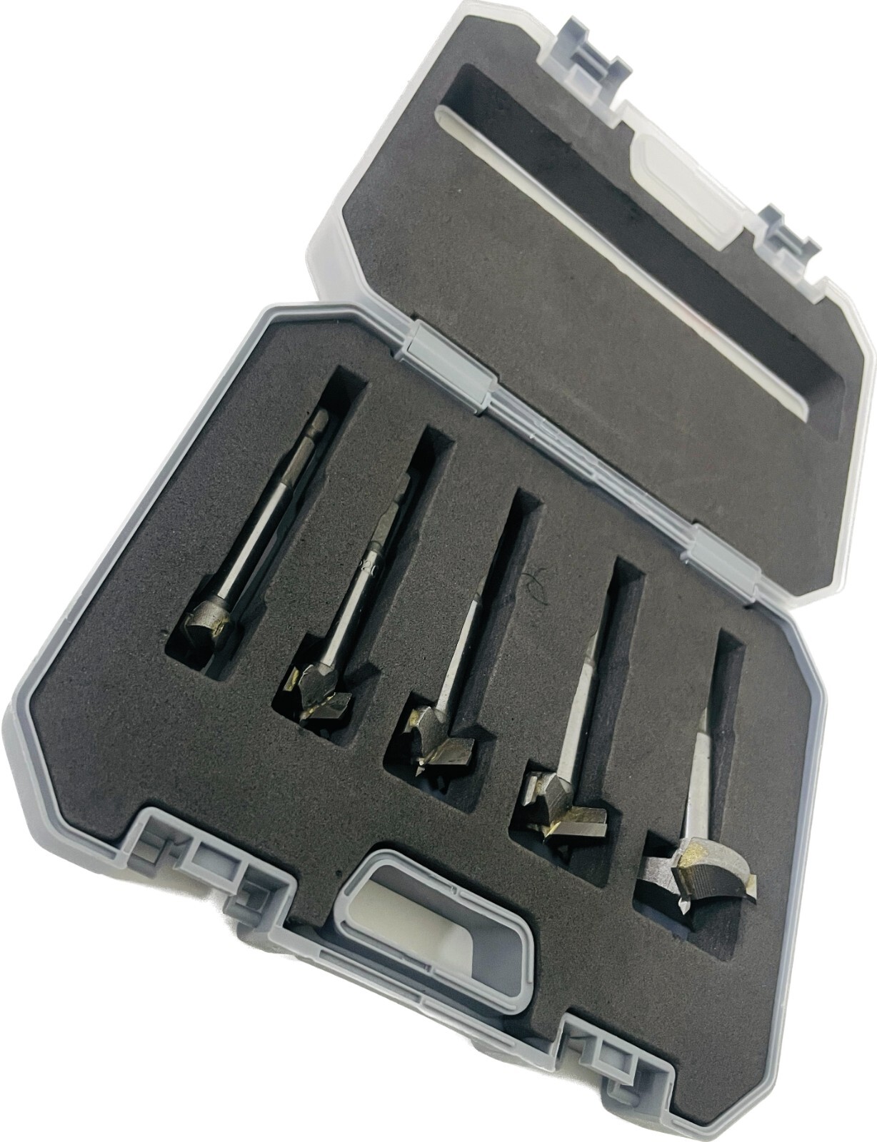 PLATINUM 5pc FORSTNER BIT SET DRILL 15mm 20mm 25mm 30mm 35mm WOOD HOLE ...