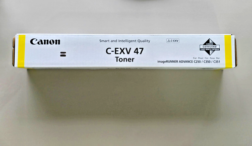 Genuine Canon C-EXV 47 Yellow Toner Cartridge For Printers ...