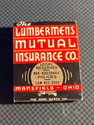 VINTAGE MATCHBOOK - LUMBERMENS MUTUAL INSURANCE CO - GUILD & LANDIS ...