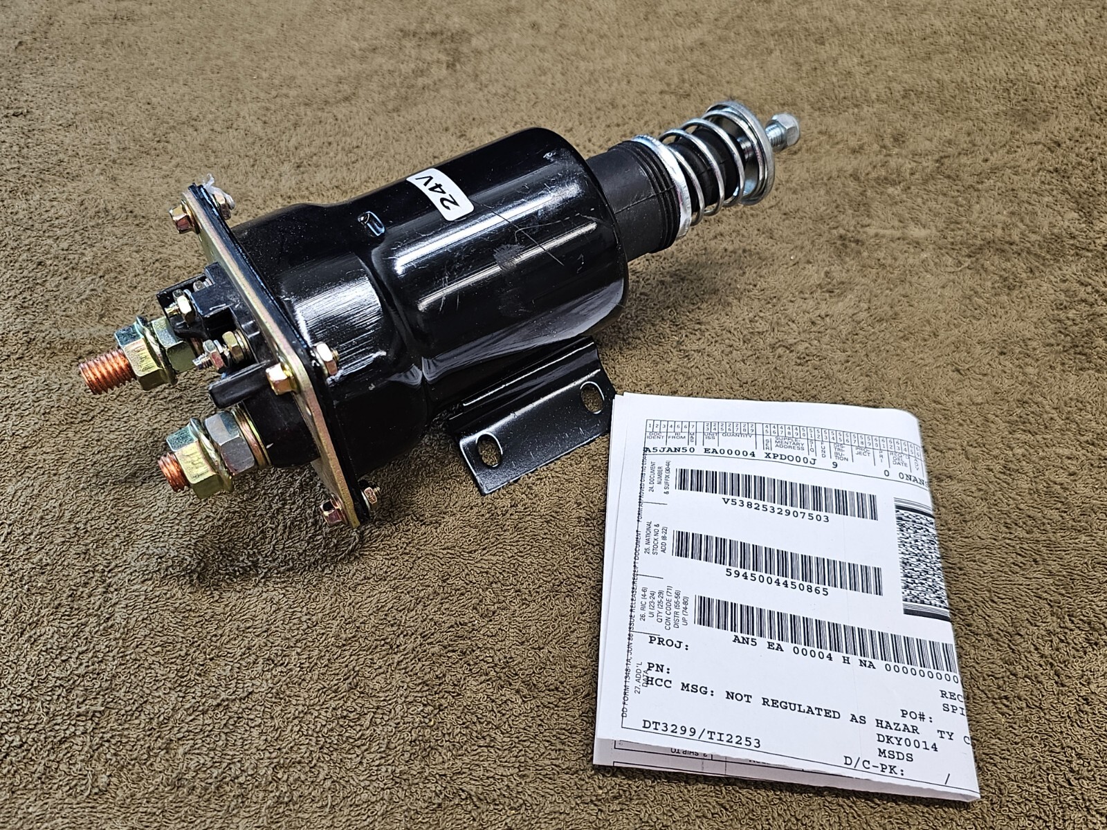 Delco Remy Relay Starter Solenoid 24V 7-Ton Truck LVSR 1115720 1115563 ...