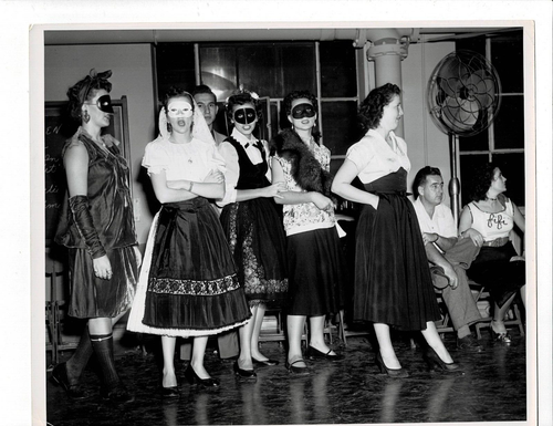 Vintage 1950s 8x10 B&W Photo Masked Women at a Party | eBay