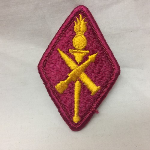 Vintage Military Patch Army Missile Munitions School Plastic Back Red ...