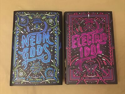 Bookish Box Dark Olympus Neon Gods Electric Idol Hardcover Digital ...