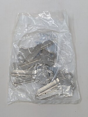 Bag of 10 Ilco Schlage SC24 A1145EF 6 Pin Key Blanks, Nickel Plated ...