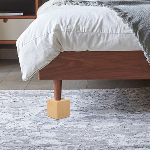 4Pcs Wooden Furniture Risers Heavy Duty Bed Lifts Couch Sofa Risers | eBay