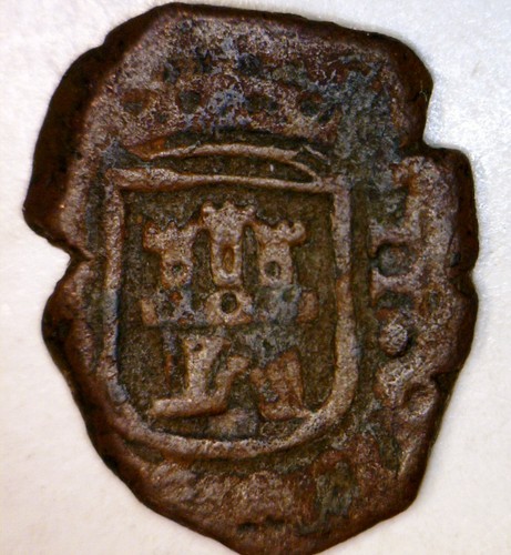 1600 's PIRATE Era Spanish Colonial Treasure " Lion & Castle " Coin NR ...