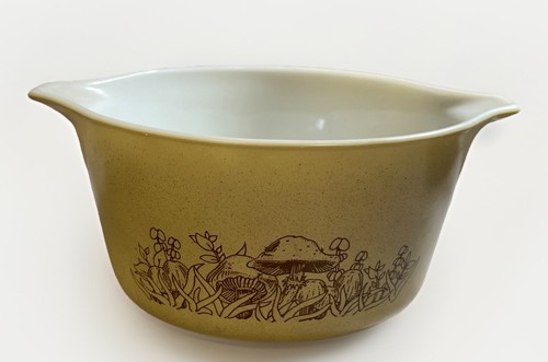 Vintage PYREX 473-B FOREST FANCIES Mushroom Bowl 1 Liter No Lid | eBay