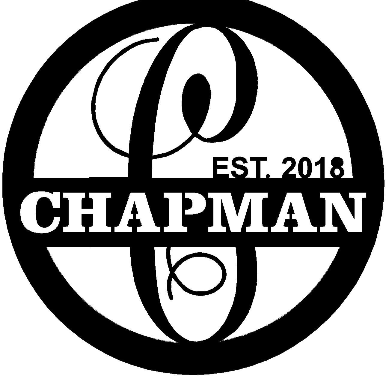 PAR01- Personalized Metal Monogram Letter, CNC plasma cut, custom ...