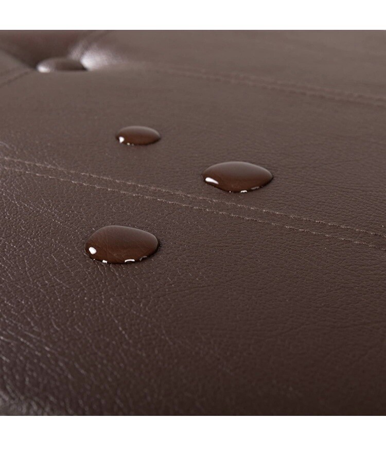 Ottoman, Folding Toy Box Chest with Memory Foam Seat Tufted Faux ...