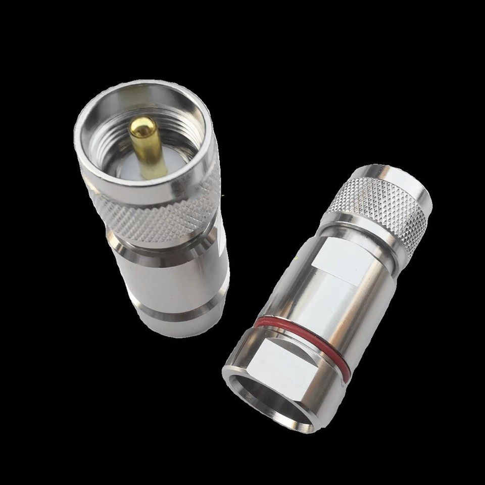 2/4/6/8/Pcs PL259 UHF Male Connector For 1/2" Corrugated Coaxial Cable ...