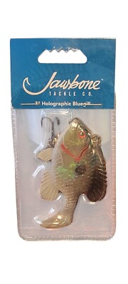 Jawbone Tackle Co. 3" Holographic Bluegill FEH01375 Black with Mustad ...