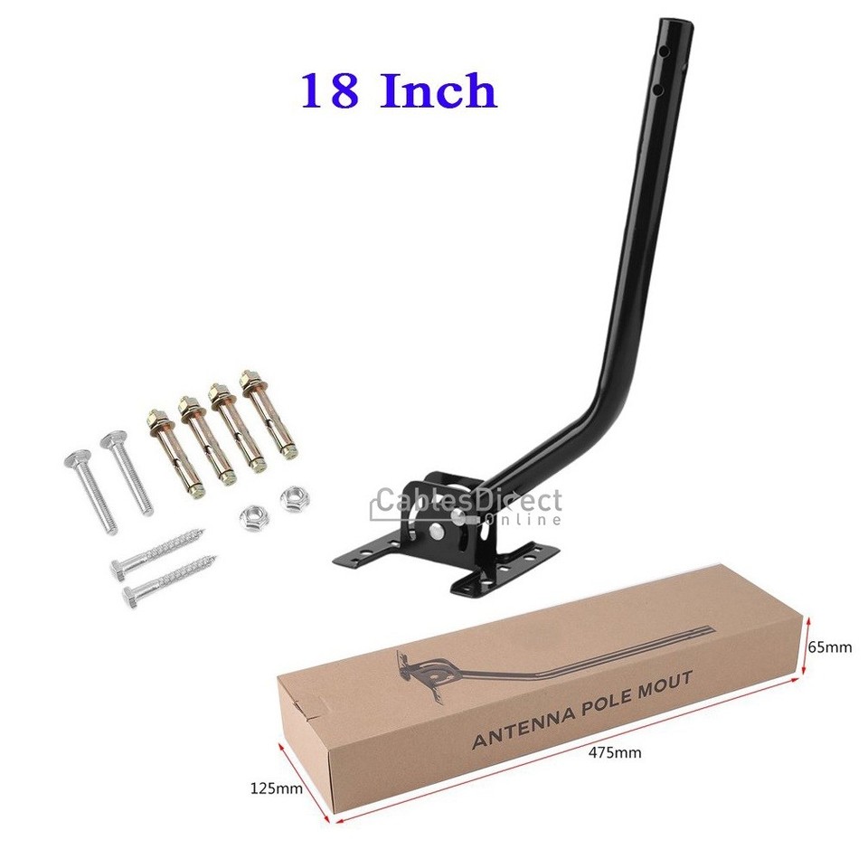 Adjustable Outdoor TV Antenna Satellite Dish J Pole Mount Base Tripod ...