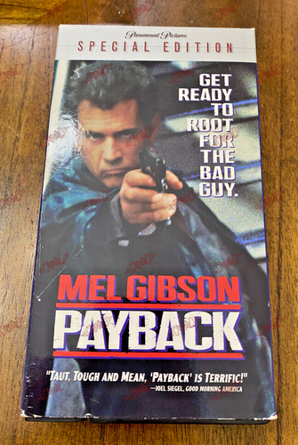 Mel Gibson Payback Special Edition Paramount Pictures VHS Home Movie | eBay