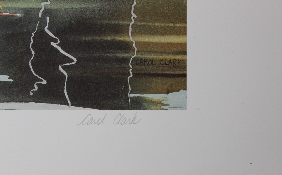 Carol Clark Lithograph Hand Signed Numbered Limited Primary Colours ...