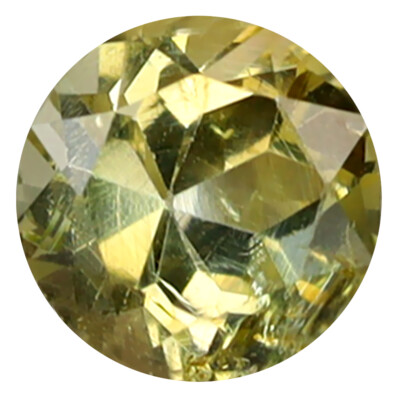 0.49 ct Best Round Cut (5 x 5 mm) Tanzania Yellow Tanzanite Natural ...