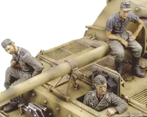 1/35 Resin Figure Model Kit 3 German Soldiers Anti Tank Crew WW2 War ...