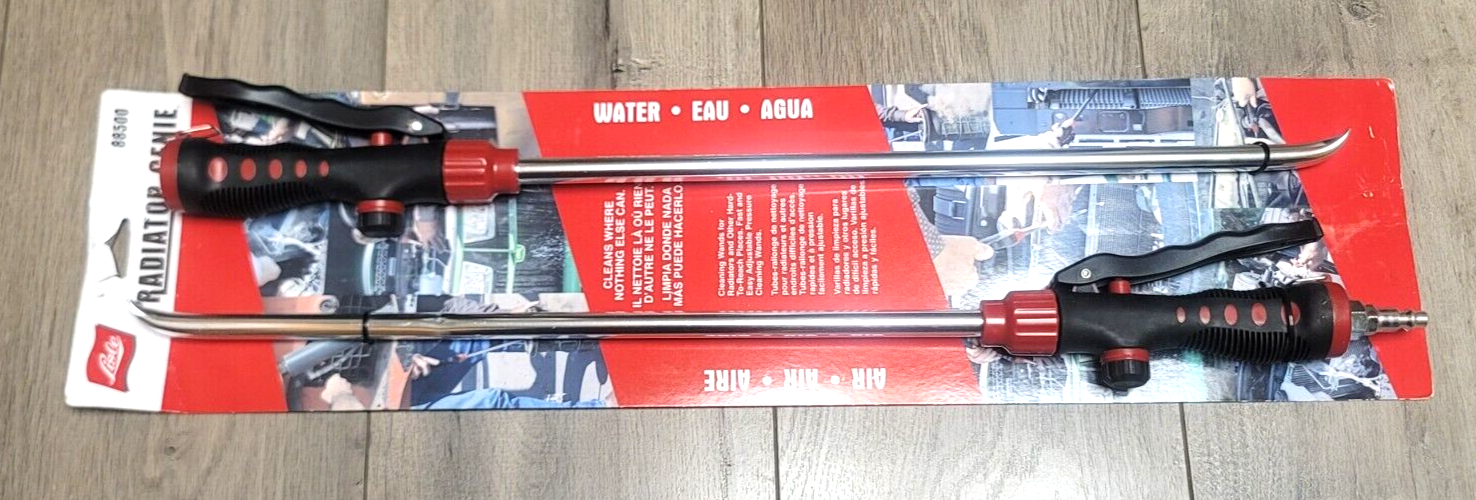 Lisle Radiator Genie 2pc XL Air & Water Cleaning Wands Blow Gun Spray ...