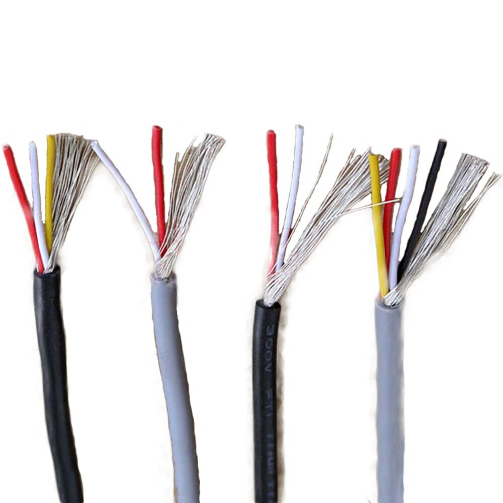 22/24/26/28AWG Multicore Shielded Cable Wire UL2547 Audio Signal Copper ...