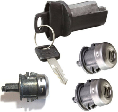 Ford Ignition Switch Lock Cylinder + Three (3) Door Lock Cylinder W/2 ...