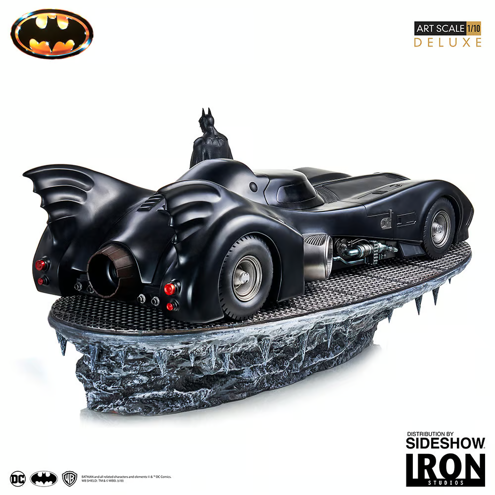 Sideshow Iron Studios Batman (1989) Batmobile Deluxe Edition 1/10 ...