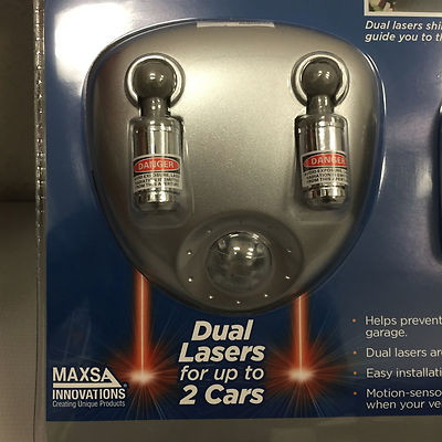 Maxsa Park Two Car Garage Double Laser Wall or Ceiling Mount Parking ...