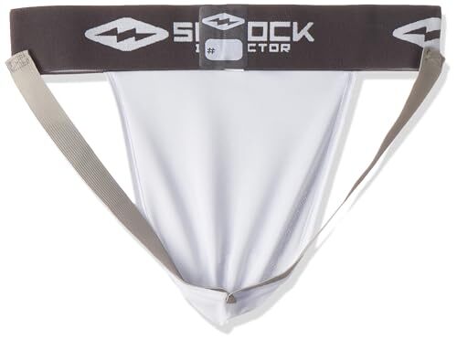 Shock Doctor mens Protective athletic undershorts, White, Adult: Large ...