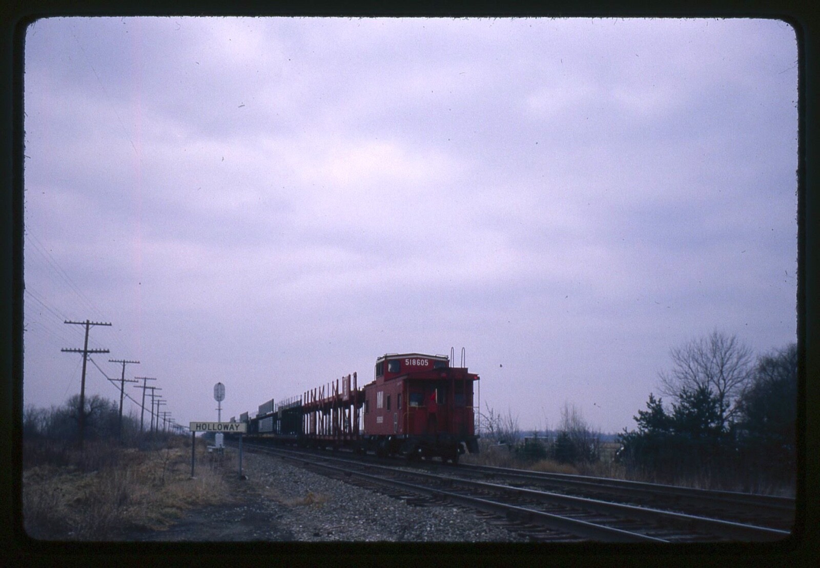 Railroad Slide - Norfolk & Western #518605 Caboose 1980 Holloway Ohio ...