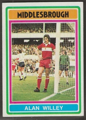 TOPPS-FOOTBALL (BLUE BACK 1976)-#282- MIDDLESBROUGH - ALAN WILLEY ...