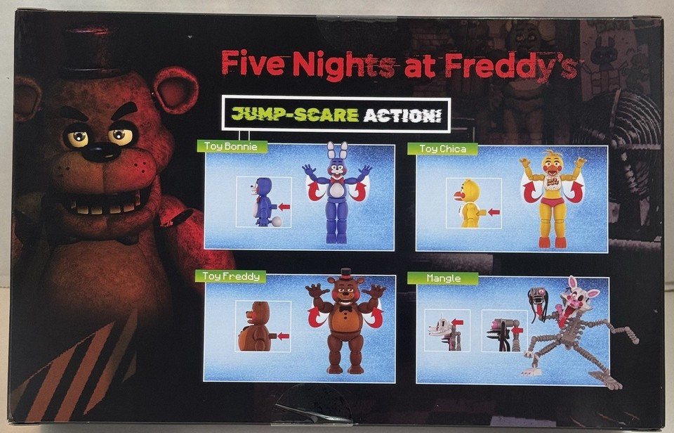 FNAF Five Nights At FREDDY’S CHICA BONNIE MANGLE 4 Pack Figure Toy 2025 ...