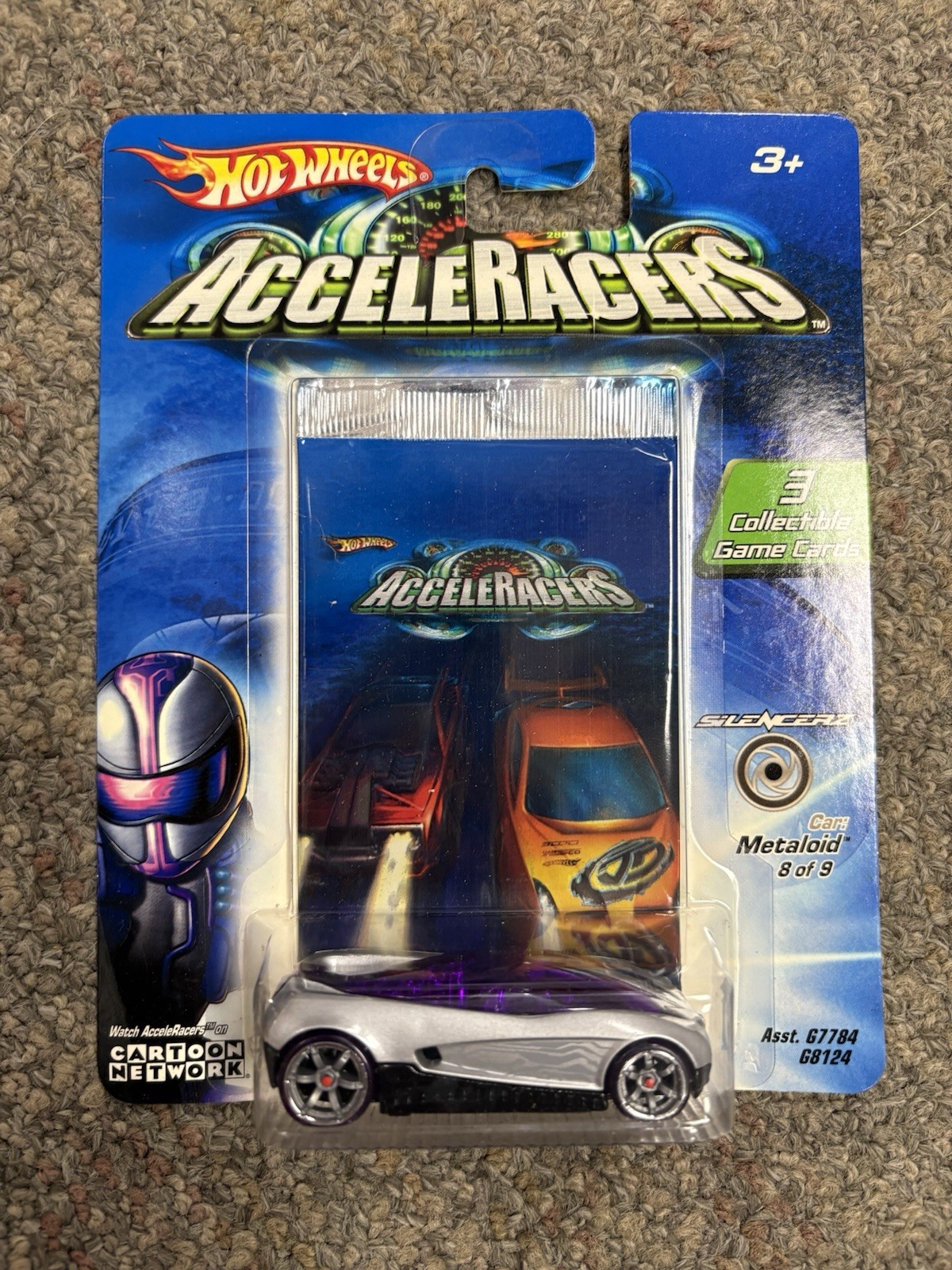 + Hot Wheels Cartoon Network AcceleRacers Silencerz Metaloid 8 of 9 ...