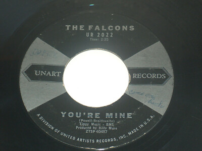 45 RPM The Falcons "You're Mine" UNART UA Vinyl Record Original 2022 ...