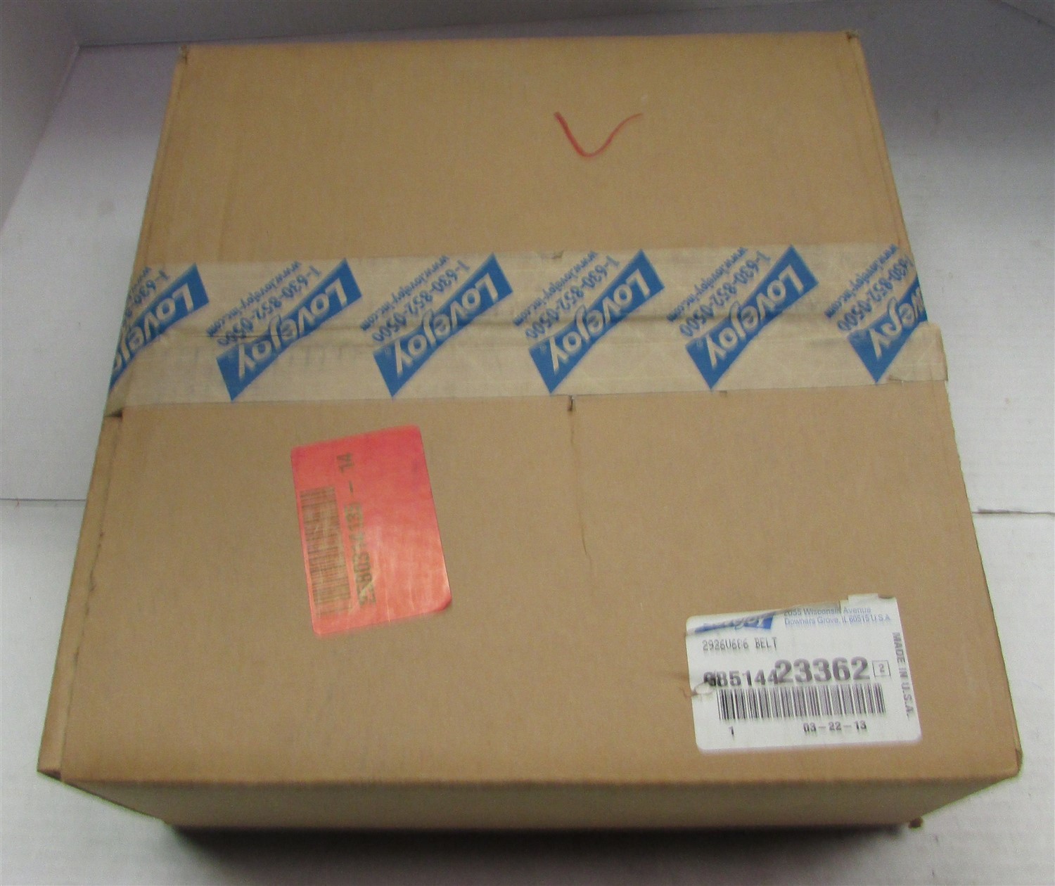 Lovejoy V-Belt, 2926V686, Cogged, 1-13/16" Width, 1/2" Height, 68.6 ...