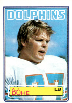 1983 Topps #312 A.J. Duhe | eBay