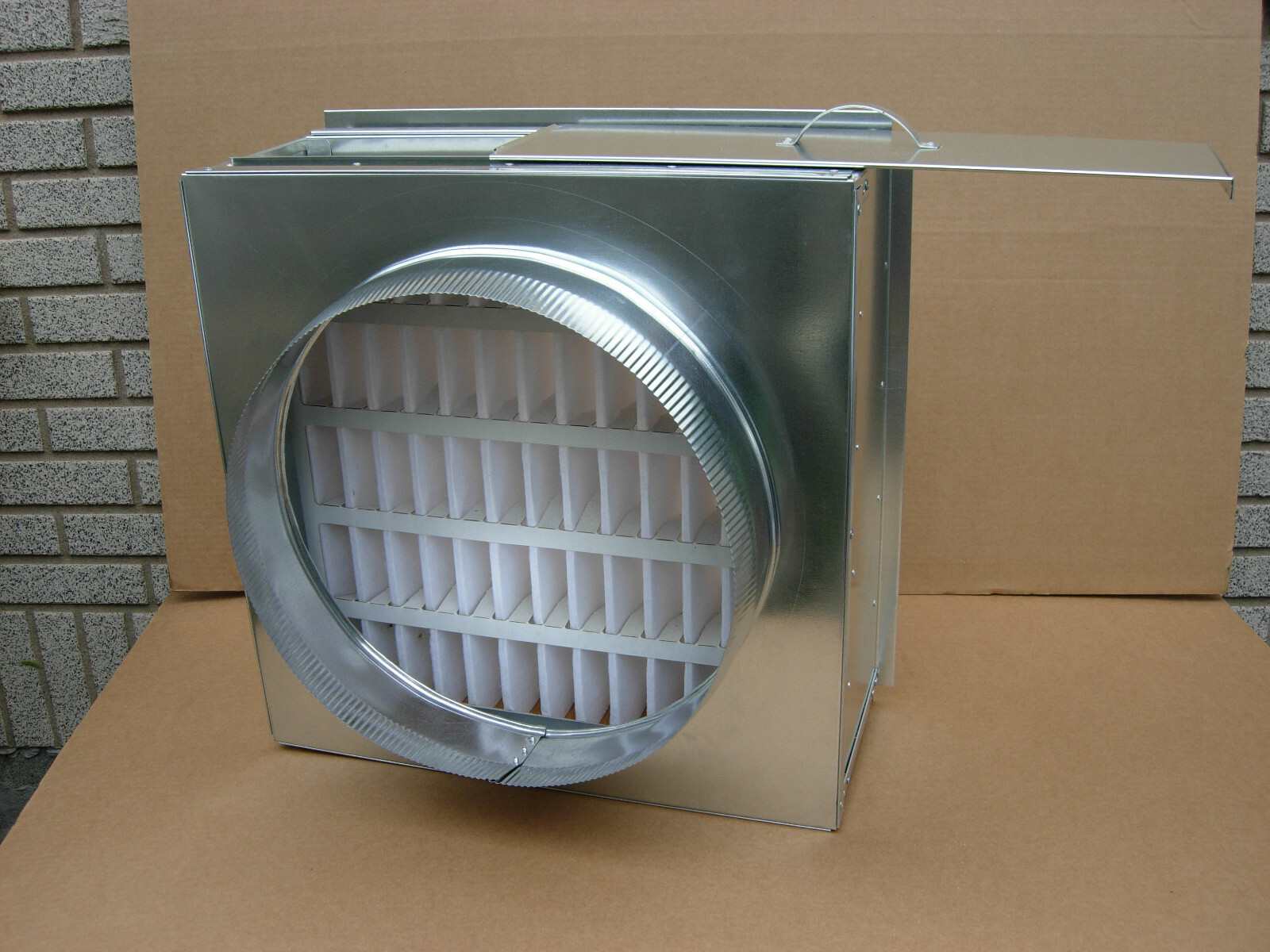 HVAC.Return air filter rack plenum,collar 16" diameter,fit filter 20"x ...
