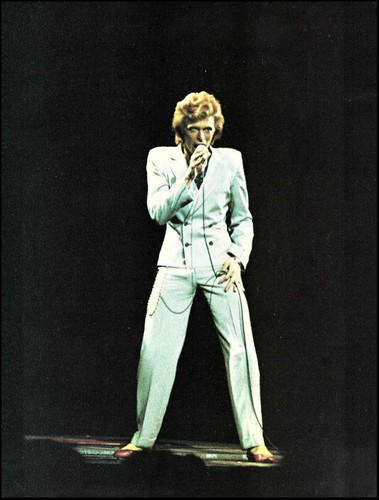 David Bowie live onstage vintage 8 x 11 color pin-up photo | eBay