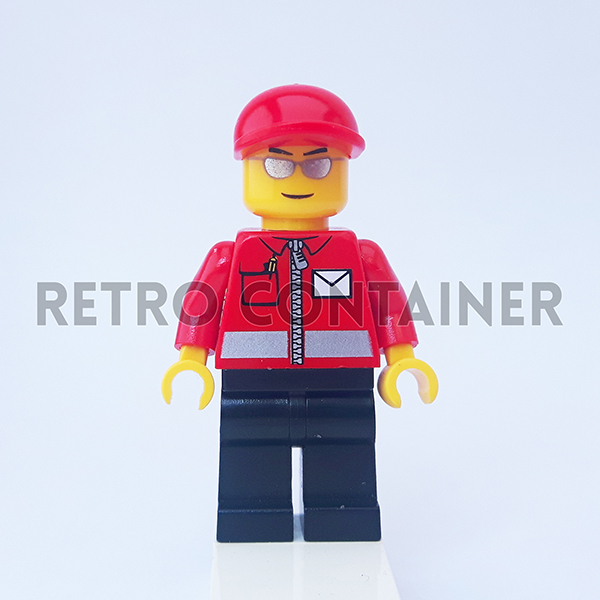 LEGO Minifigures - 1x post007 - Postman - Postino Town Omino Minifig ...