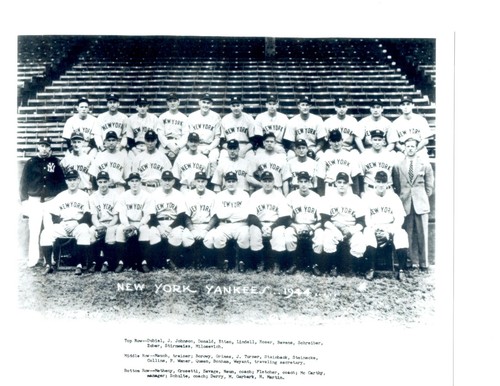 1944 NEW YORK YANKEES 8X10 TEAM PHOTO CROSETTI WANER BASEBALL BRONX HOF ...
