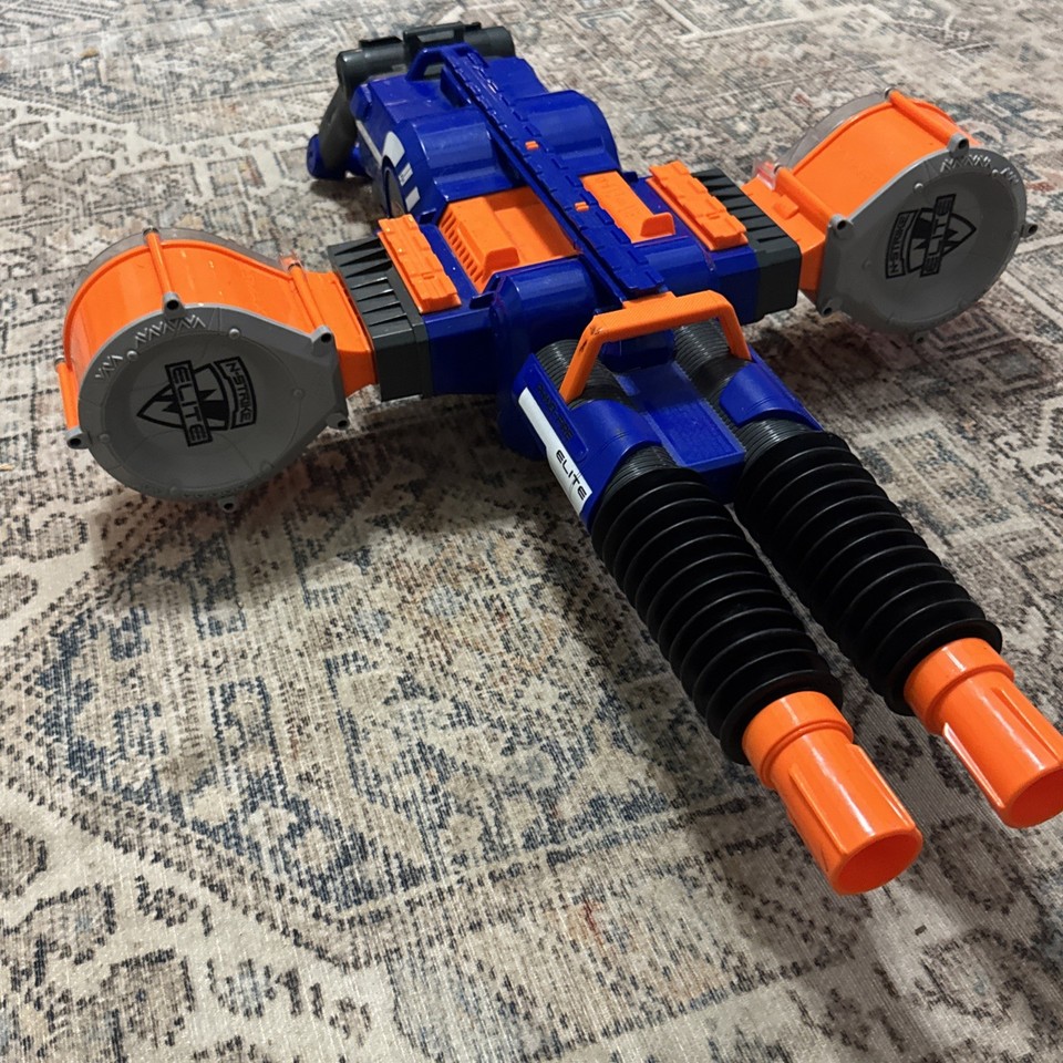 Nerf Strike Elite Rhino Fire blaster gun with 2 Drums - No Tripod ...