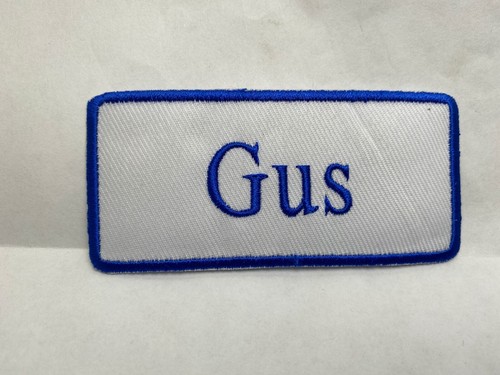 GUS NEW EMBROIDERED SEW / IRON ON NAME PATCH ASSORTED COLORS | eBay