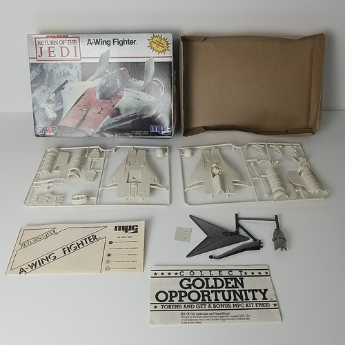 MPC 1983 A-Wing Rebel Fighter Model Kit Snap Star Wars ROTJ 78-1973-202 ...