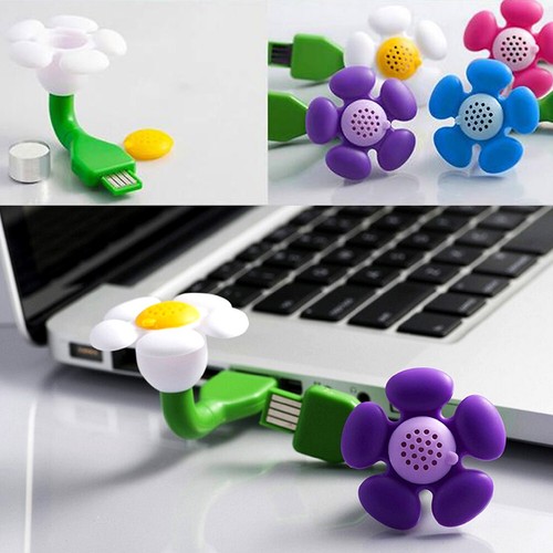 USB Mini Aroma Diffuser Air Humidifier Flower Aromatherapy Essential ...