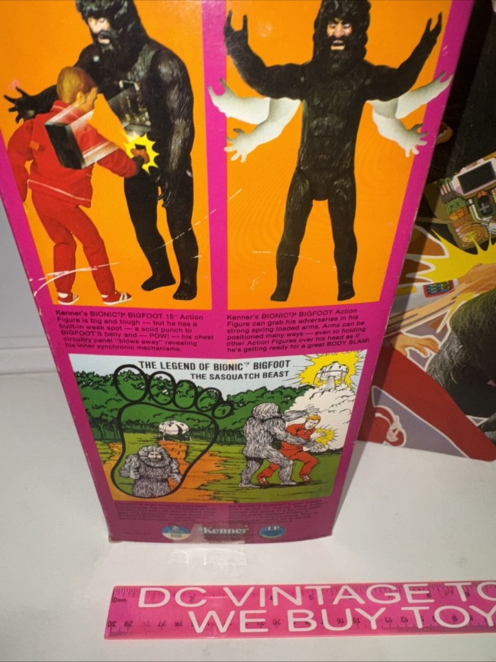 Vintage six million dollar man bionic bigfoot Original box 1977 kenner ...
