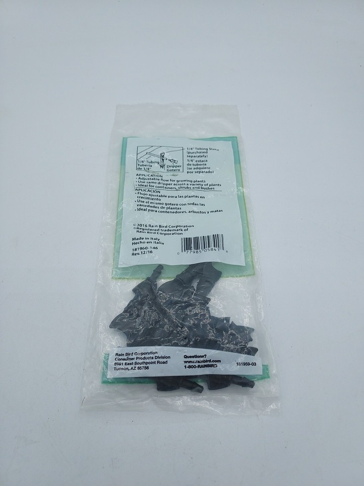 10PK Rain Bird ADJD10PKSX Drip Irrigation Flow Rate Adjustable Dripper ...