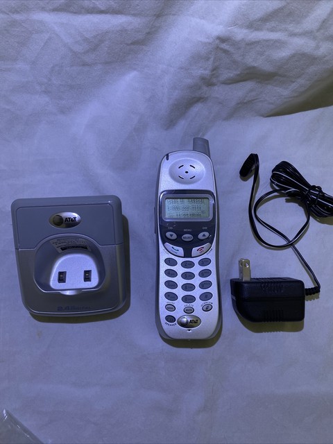 AT&T E2725B 2.4 GHz Dual Handsets Single Line Cordless Phone for sale ...