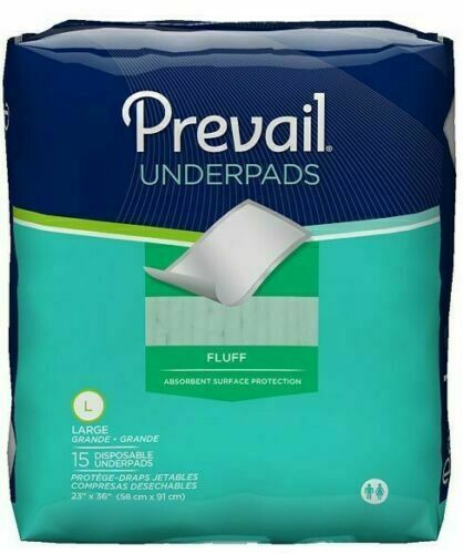 Prevail Fluff Large Underpads - 150 Pieces for sale online | eBay