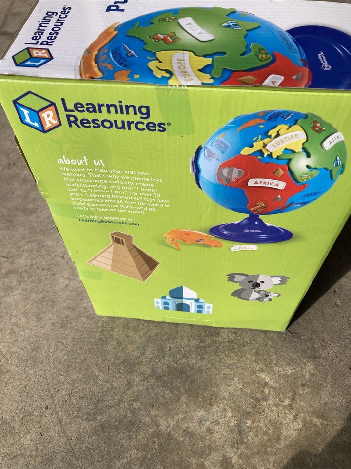 Learning Resources Puzzle Globe, 3D Geography Puzzle 14 PCs Age 3+ Fun ...